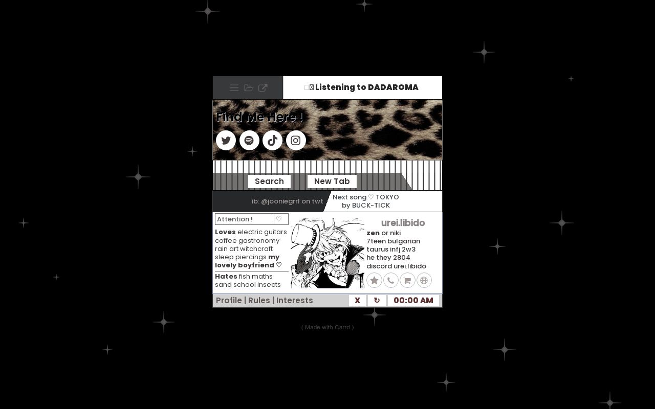 ꒰੭ ﾟ zen's carrd ⋅ Ꮚ